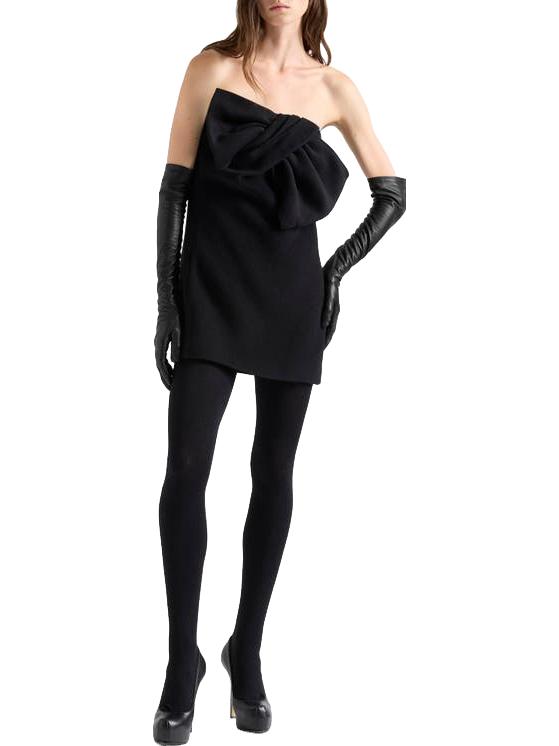 7 FOR ALL MANKIND bow strapless minidress
